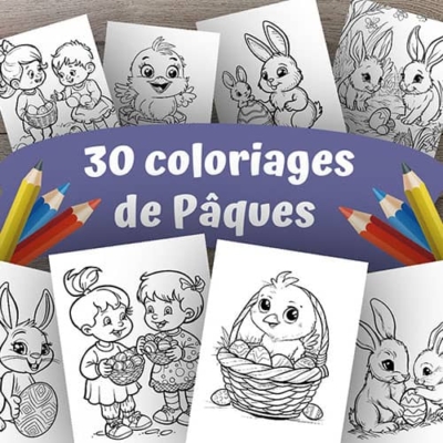 Pack 30 coloriages de Pâques - Sophie Ardouin Animations
